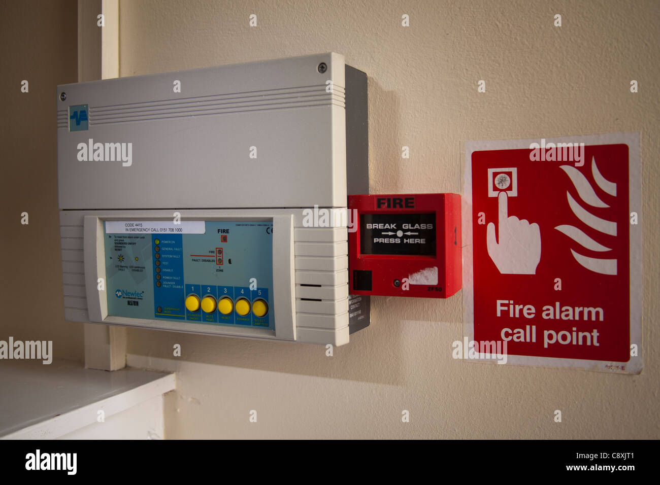 Fire Alarm System Stockfotos und -bilder Kaufen - Alamy