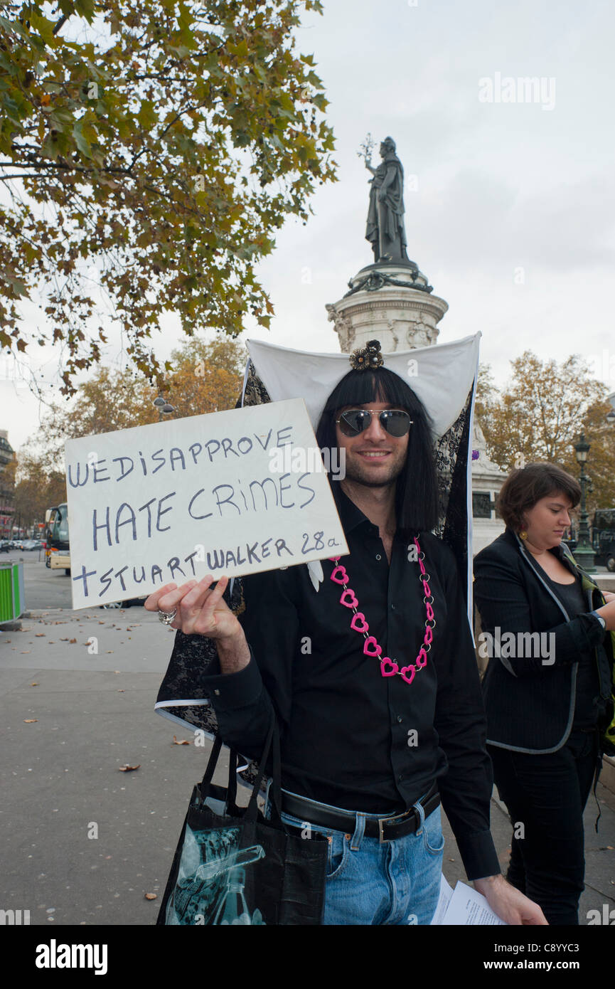 Lgbt aktivismus demonstriert gegen homophobie menschen -Fotos und ...