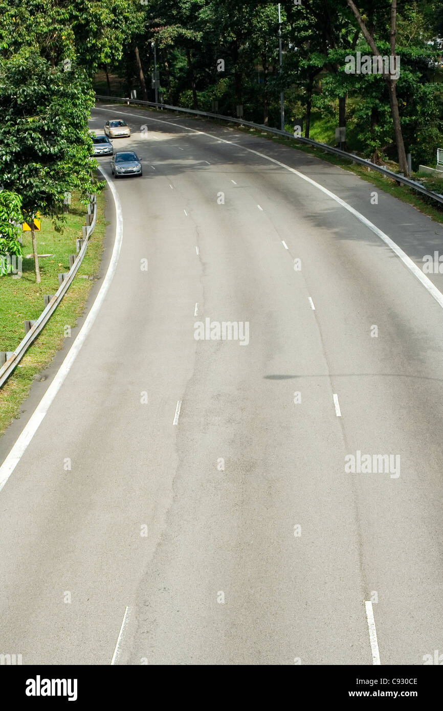 Gebogene autobahn Stockfotos und -bilder Kaufen - Alamy