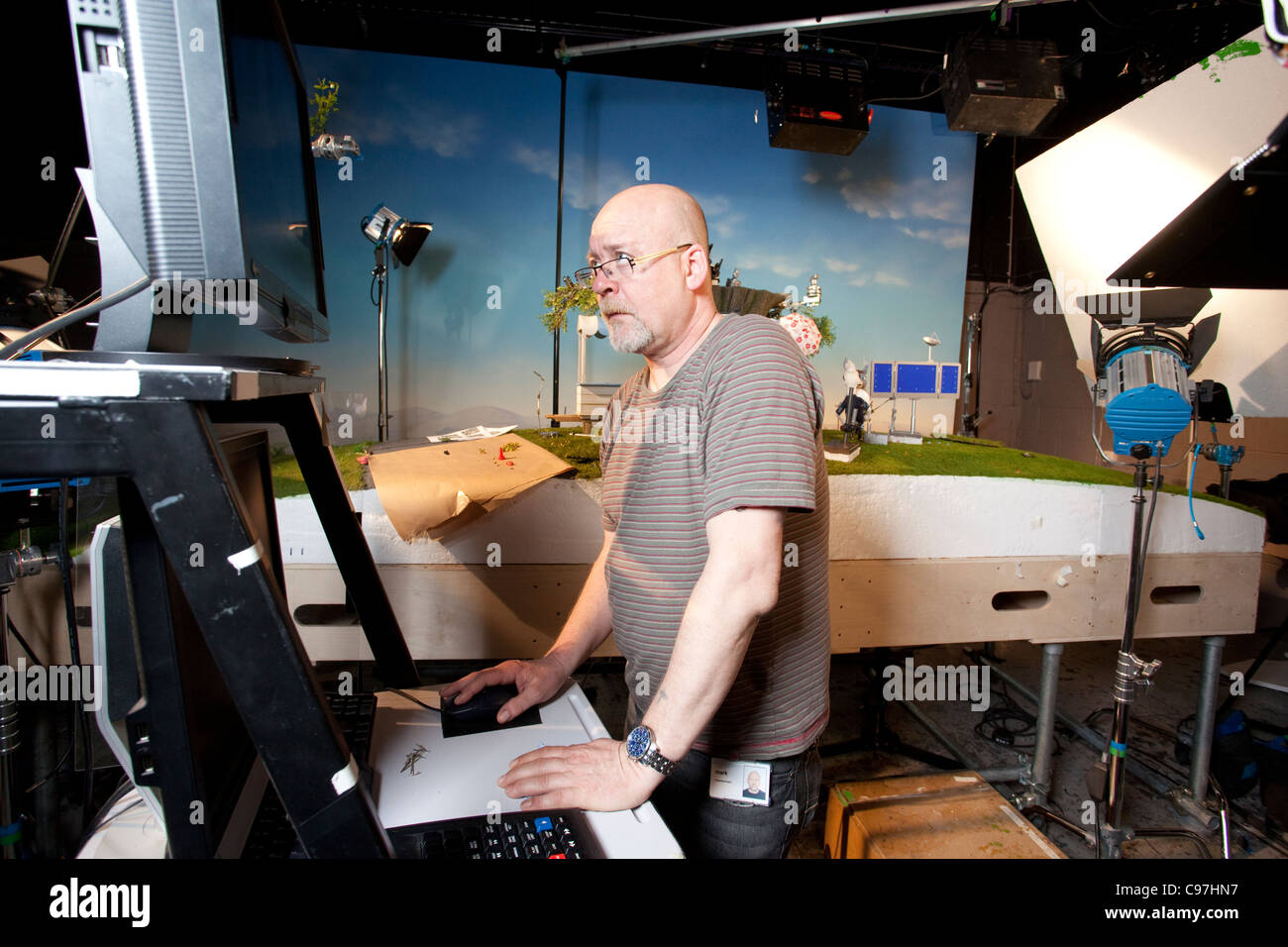 Mark Chamberlain Chief Fotograf bei den Dreharbeiten zu der Swedbank ...