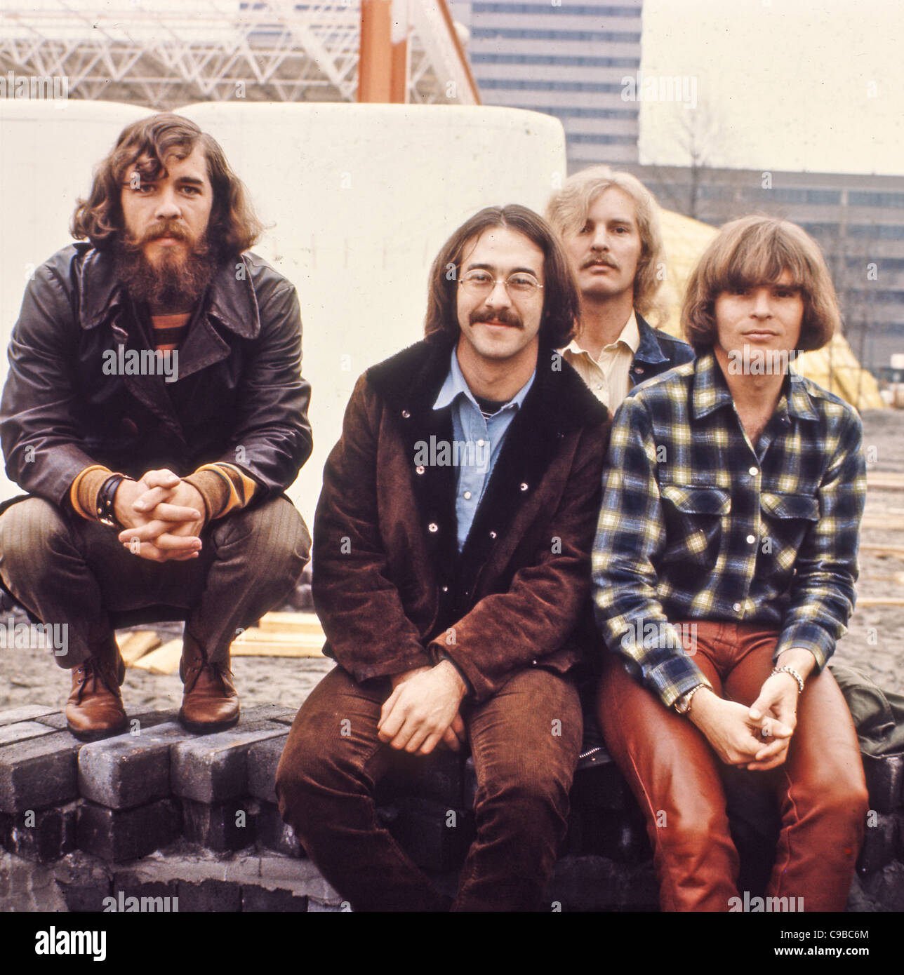 CREEDENCE CLEARWATER REVIVAL uns Gruppe 1968 von Doug Clifford, l: Stu ...