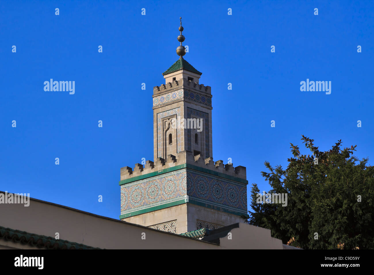 Paris-Moschee. Die Grande Moschee de Paris wurde im Jahre 1922 gebaut ...