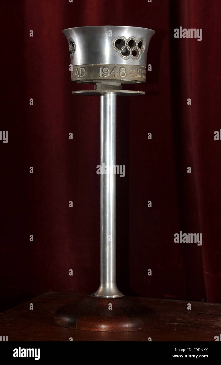 Olympische Fackel, 1948 Olympische Fackel Stockfotografie - Alamy