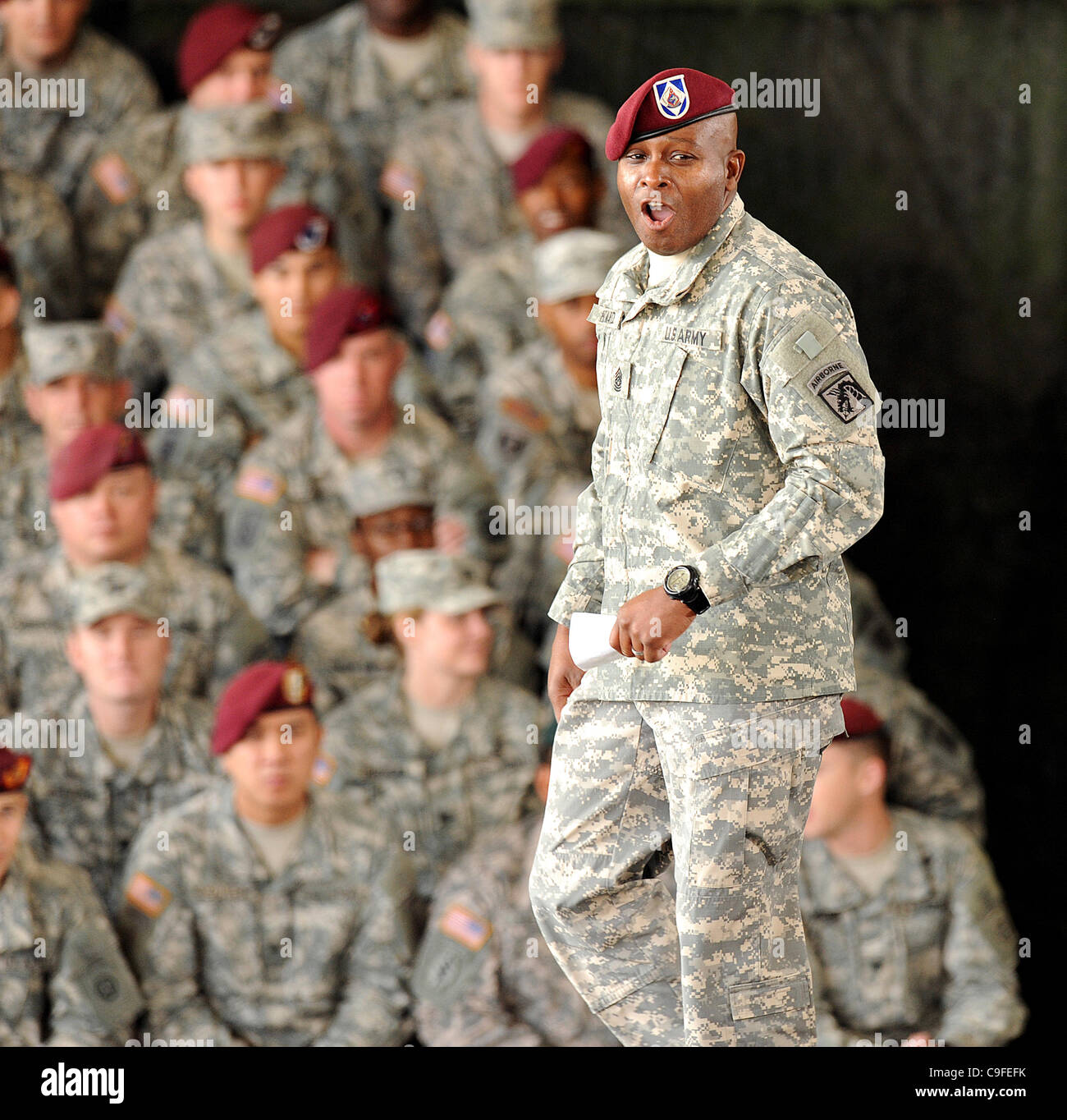 14. Dezember 2011 - Fort Bragg, North Carolina; USA - Command Sergeant ...