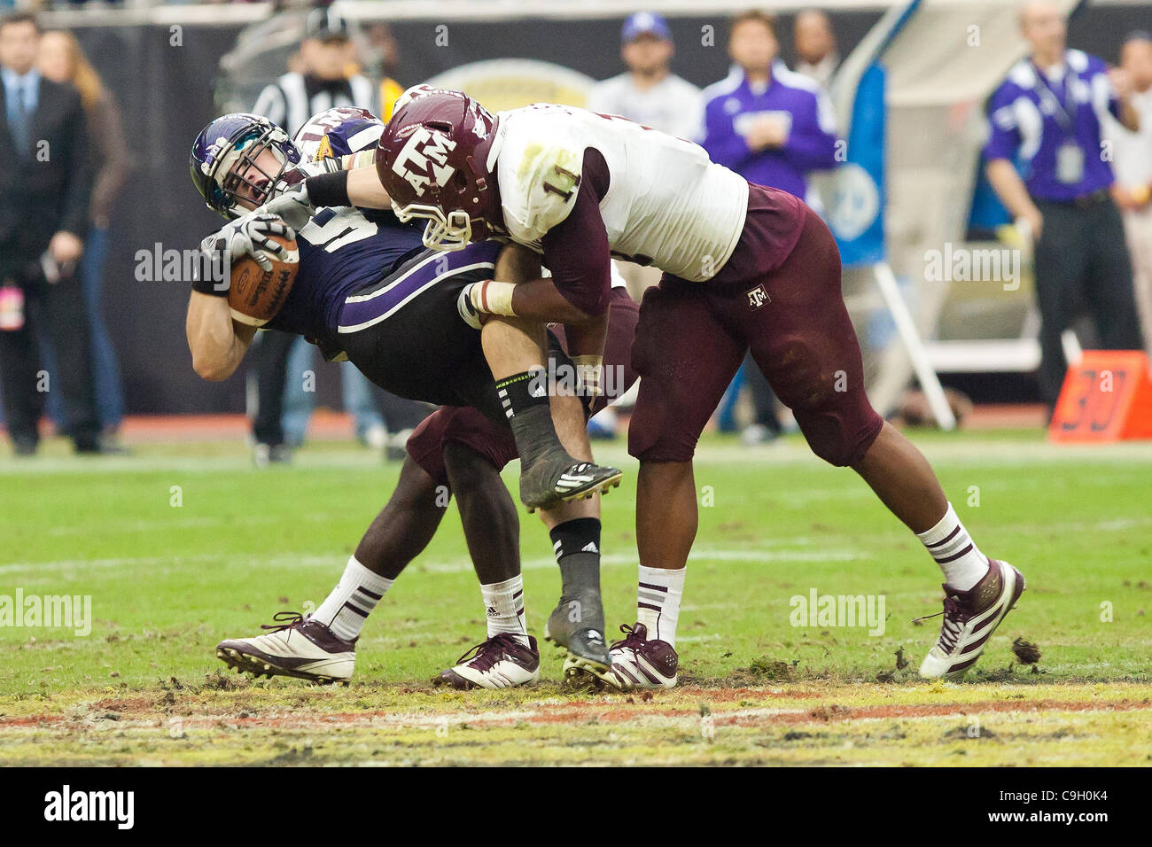 31. März 2011 - ist Houston, Texas, USA - Northwestern Wildcats Drake ...