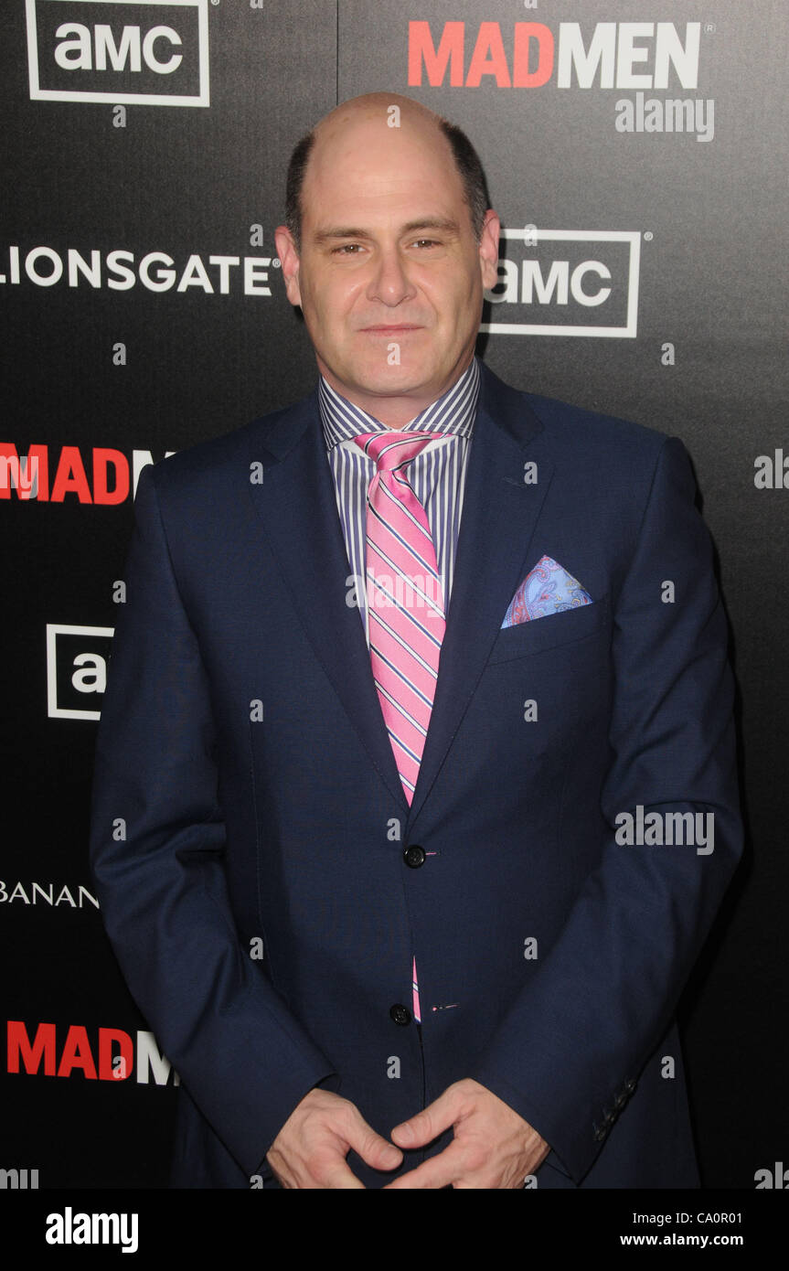 14. März 2012 statt - Los Angeles, Kalifornien, USA - Matthew Weiner ...