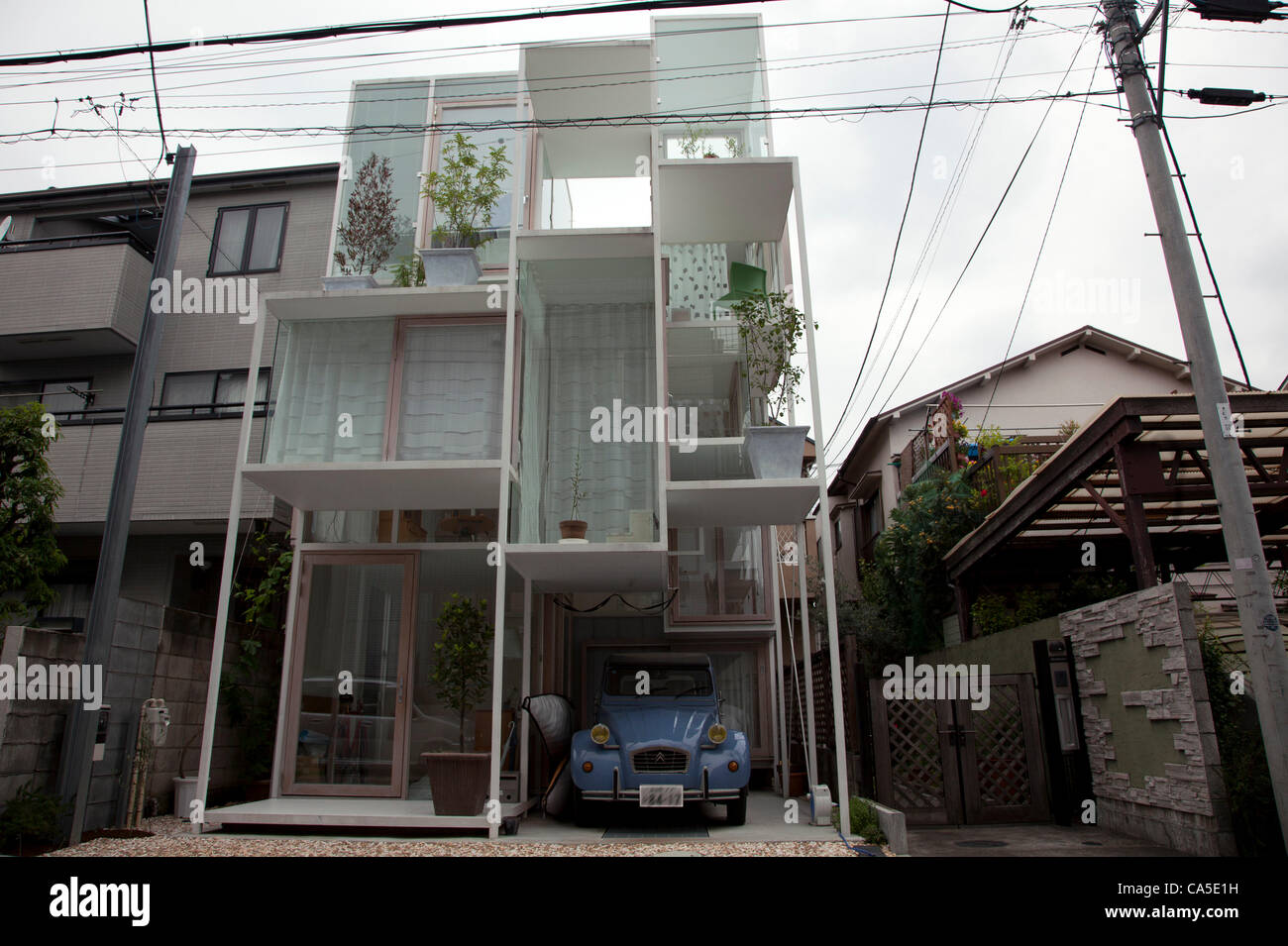 11. Juni 2012, Tokyo, Japan - befindet sich das transparente Haus "Haus ...