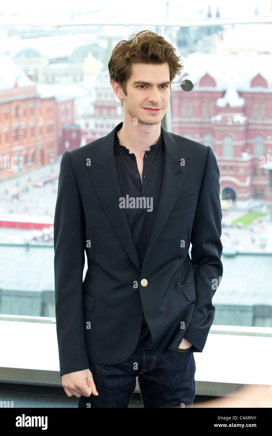 15.06.2012 die Amazing Spider-Man Film Photocall. Ritz-Carlton Hotel in ...