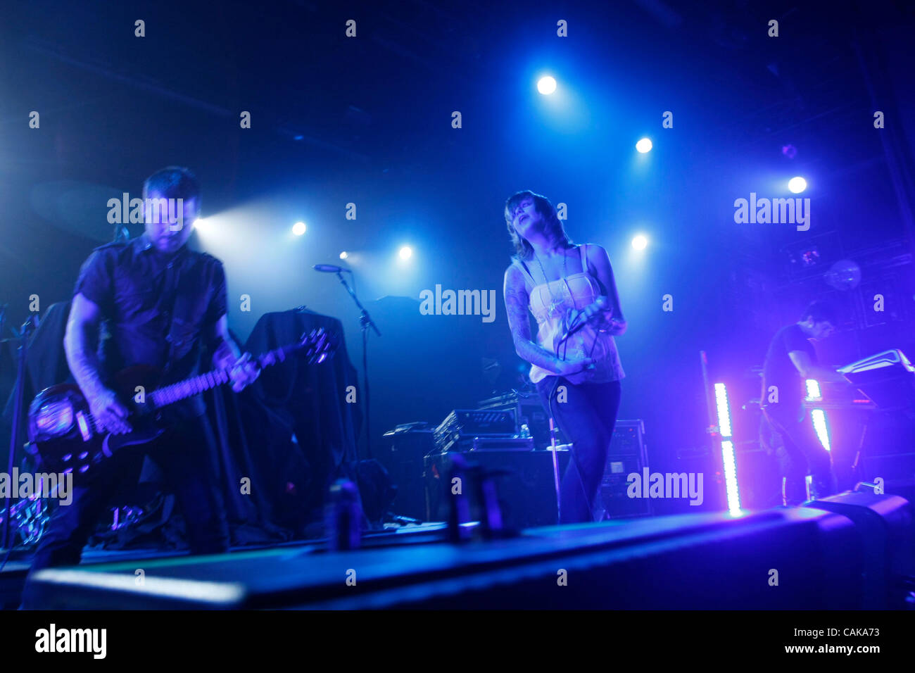 Shiny Toy Guns erklingt in The Nokia Theater am Times Square am 26 ...