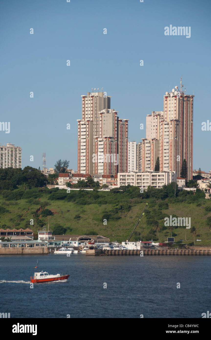 Afrika, Mosambik Maputo. Indischen Ozean Aussicht auf die Hauptstadt ...