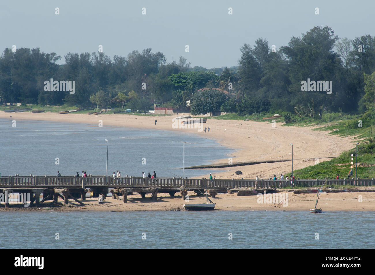 Afrika, Mosambik Maputo. Waterfront Ansichten von Maputo-Bucht ...