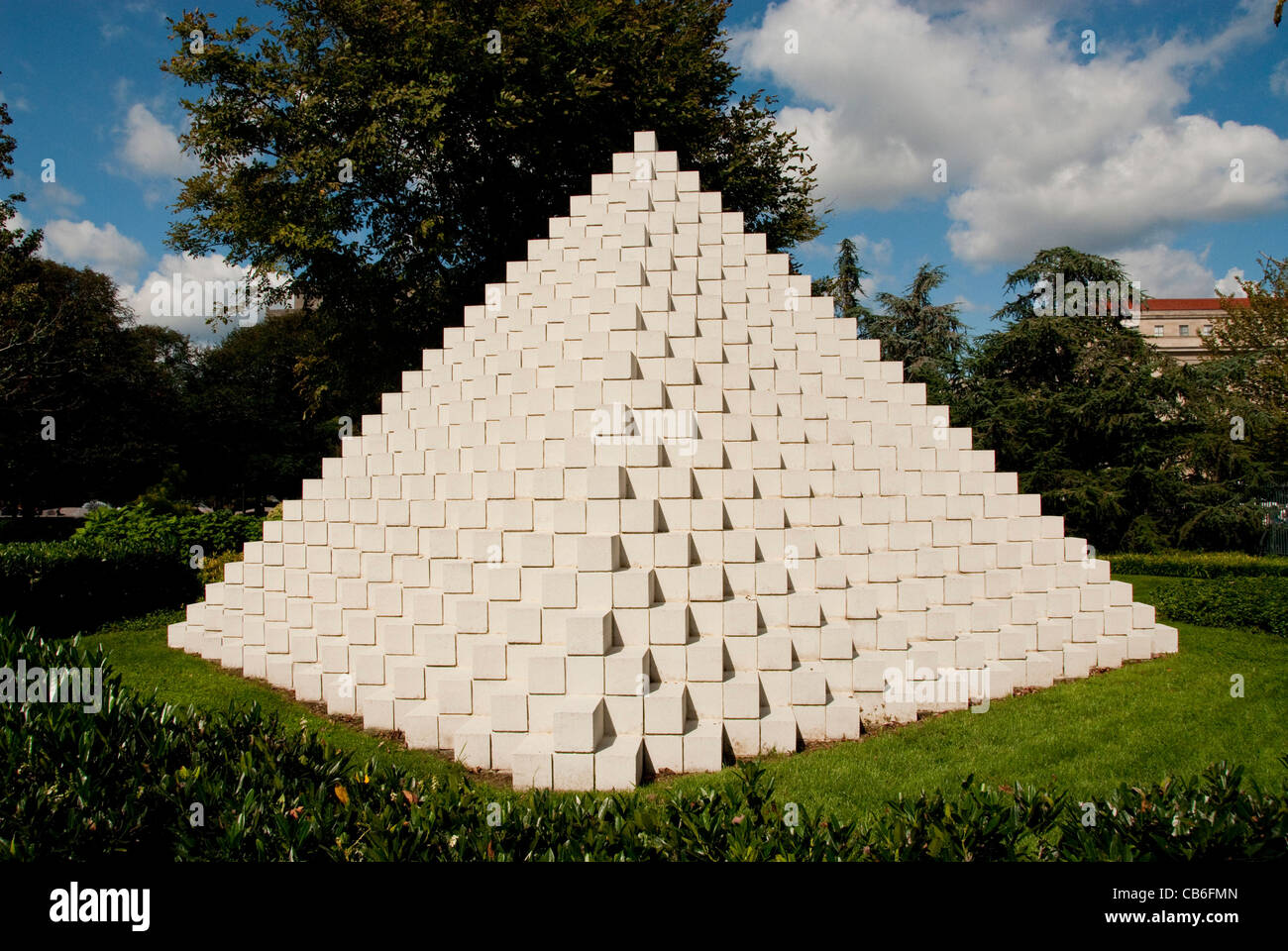Nationalen Sculpture Garden Four-Sided Pyramide Sol Lewitt Washington ...