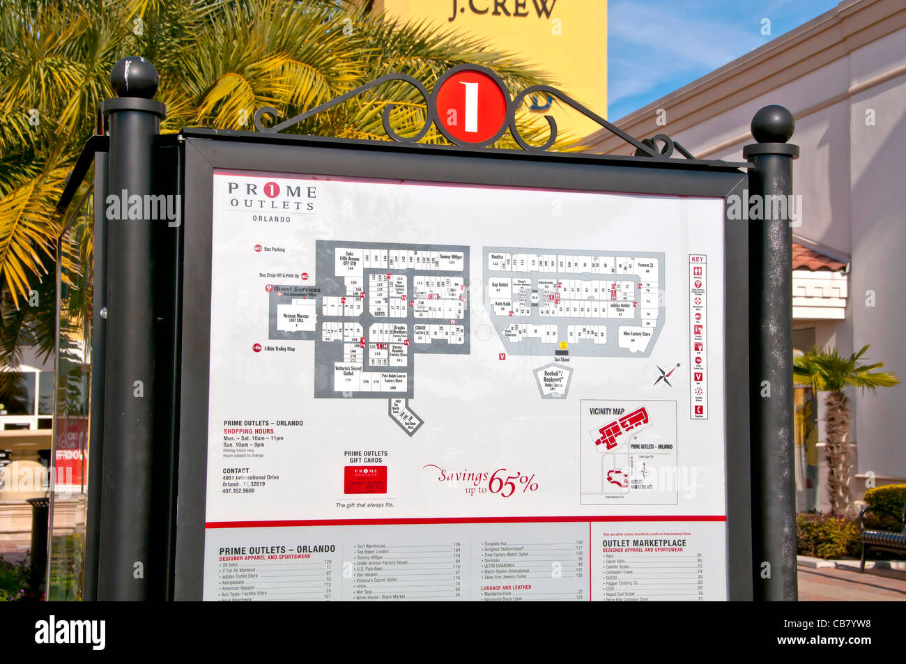 Mapa Del Centro Comercial Florida Outlet