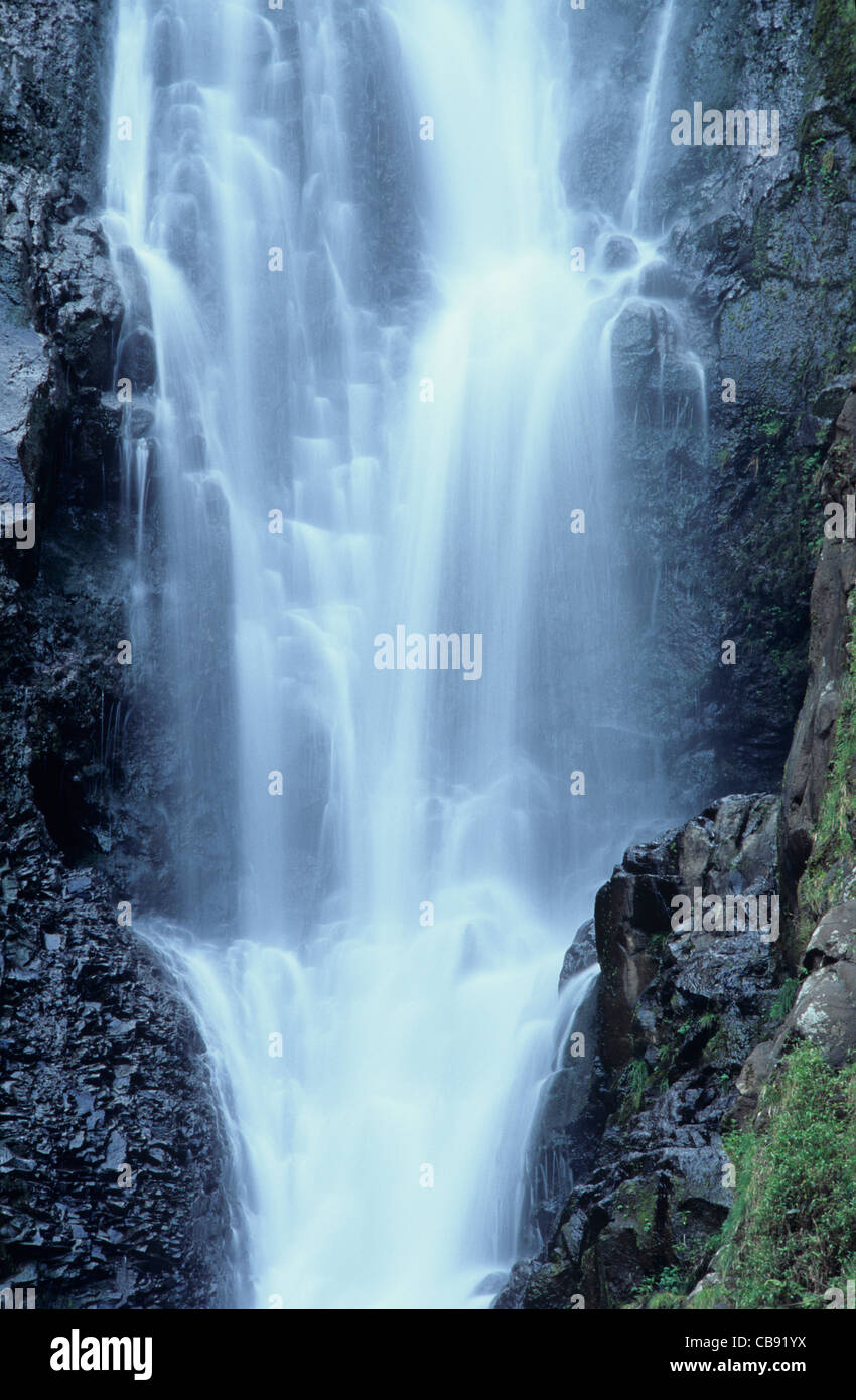 Hawaii, Molokai, Halawa Valley, Mooula Falls Stockfotografie - Alamy