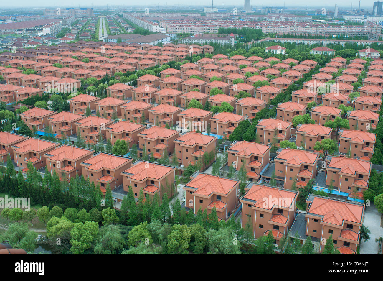 Häuser in Huaxi Village, Jiangsu, China Stockfotografie - Alamy