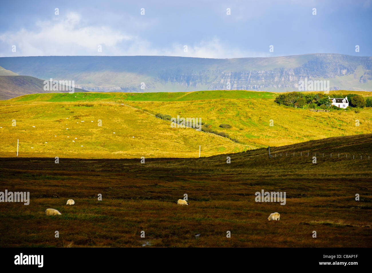 Die Trotternish Ridge, 20 Meile Küstenabschnitt mit vielen ...