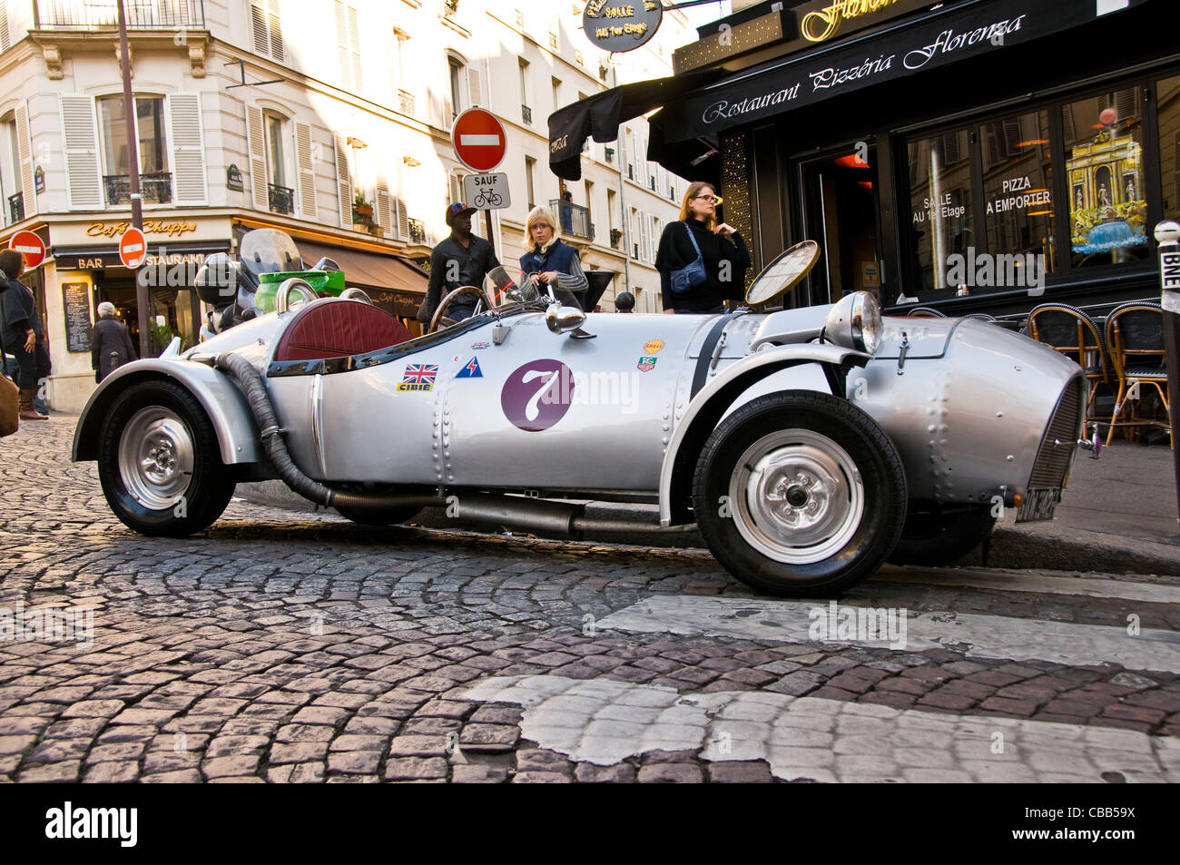 Antike Rennen Auto Oldtimer Rennwagen Stockfotografie - Alamy