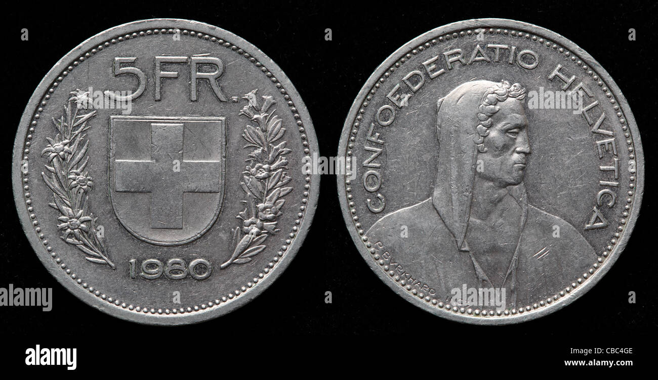 Switzerland swiss franc five money -Fotos und -Bildmaterial in hoher ...