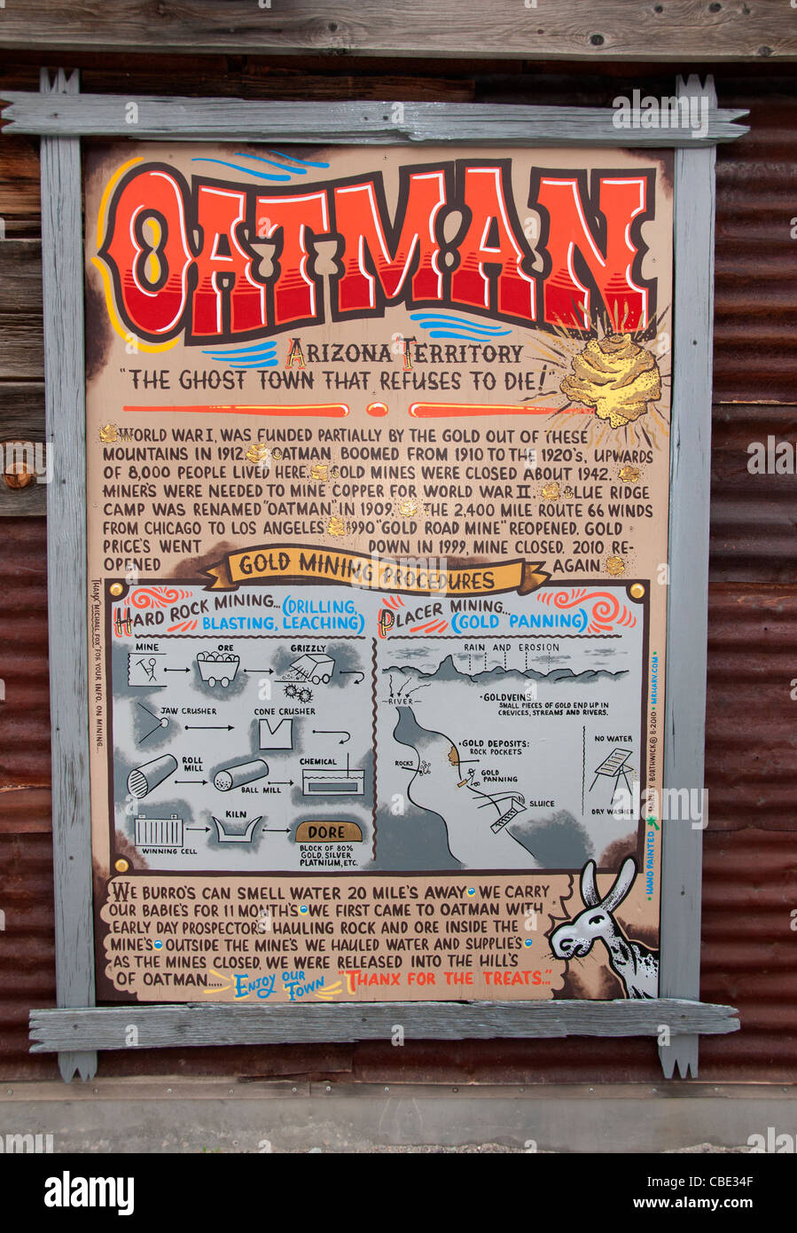 Oatman arizona route 66 -Fotos und -Bildmaterial in hoher Auflösung – Alamy