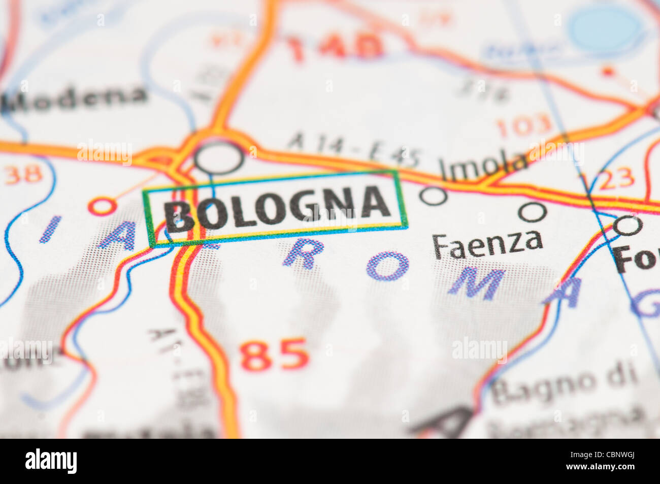Bologna italy map -Fotos und -Bildmaterial in hoher Auflösung – Alamy