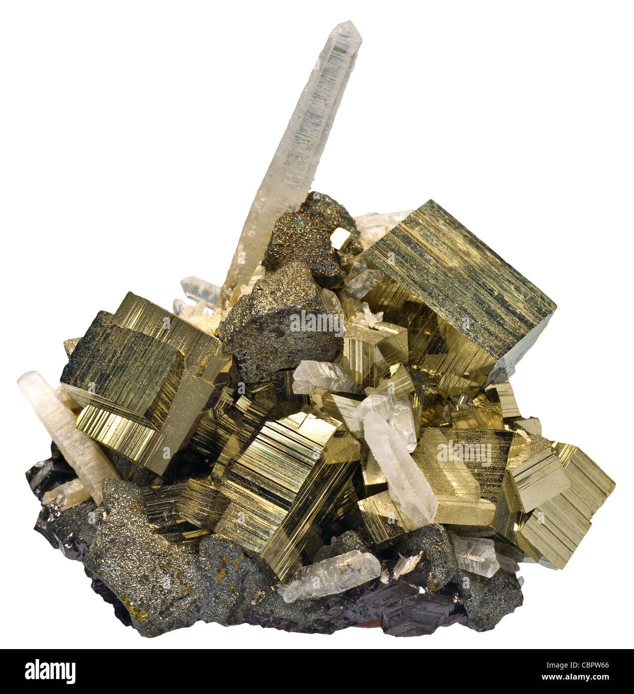 Pyrite mineral crystals -Fotos und -Bildmaterial in hoher Auflösung – Alamy