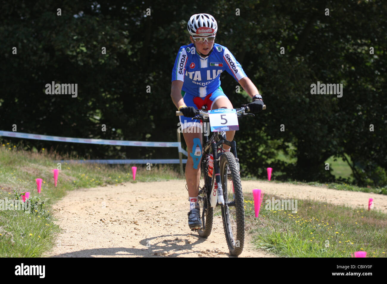 Eva Lechner Italiens auf dem Hadleigh Farm Mountain Bike Womens ...