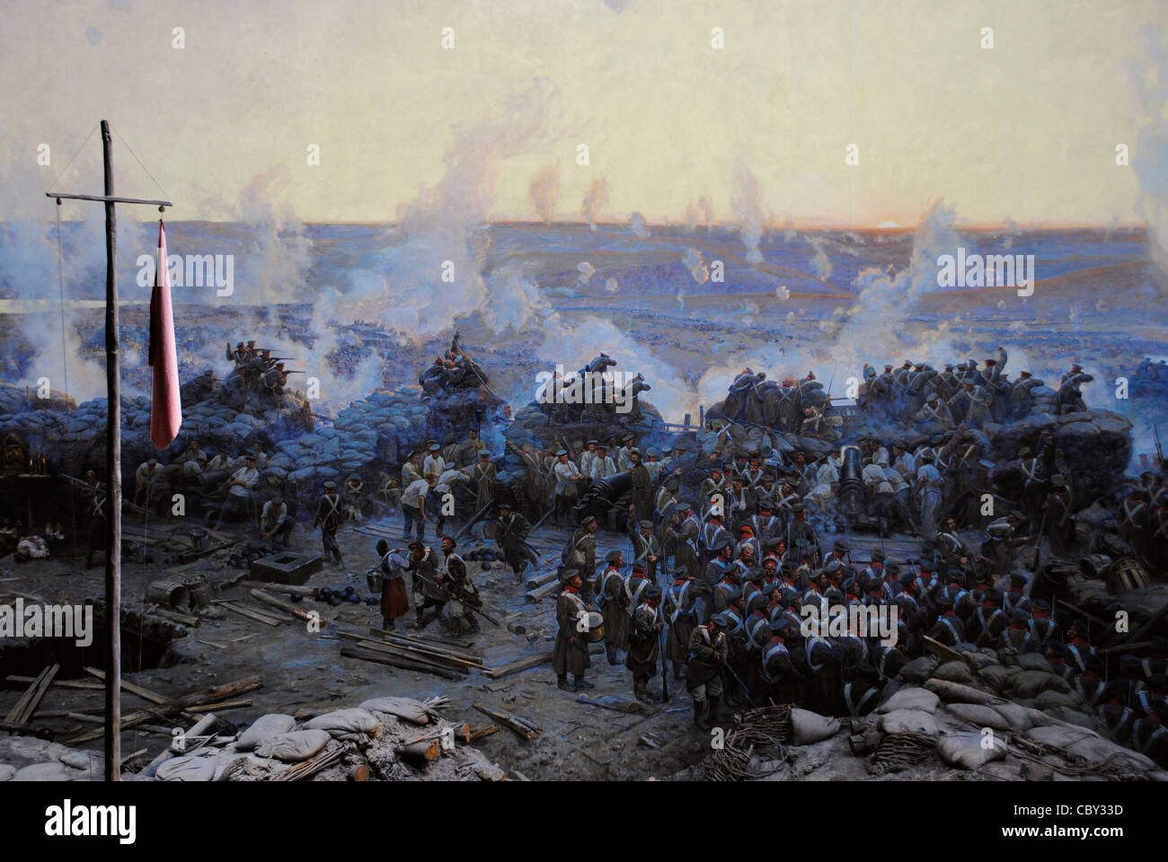 Krimkrieg (1853-1856). Belagerung von Sewastopol 1854-1855, von Franz Alexejewitsch Roubaud ...