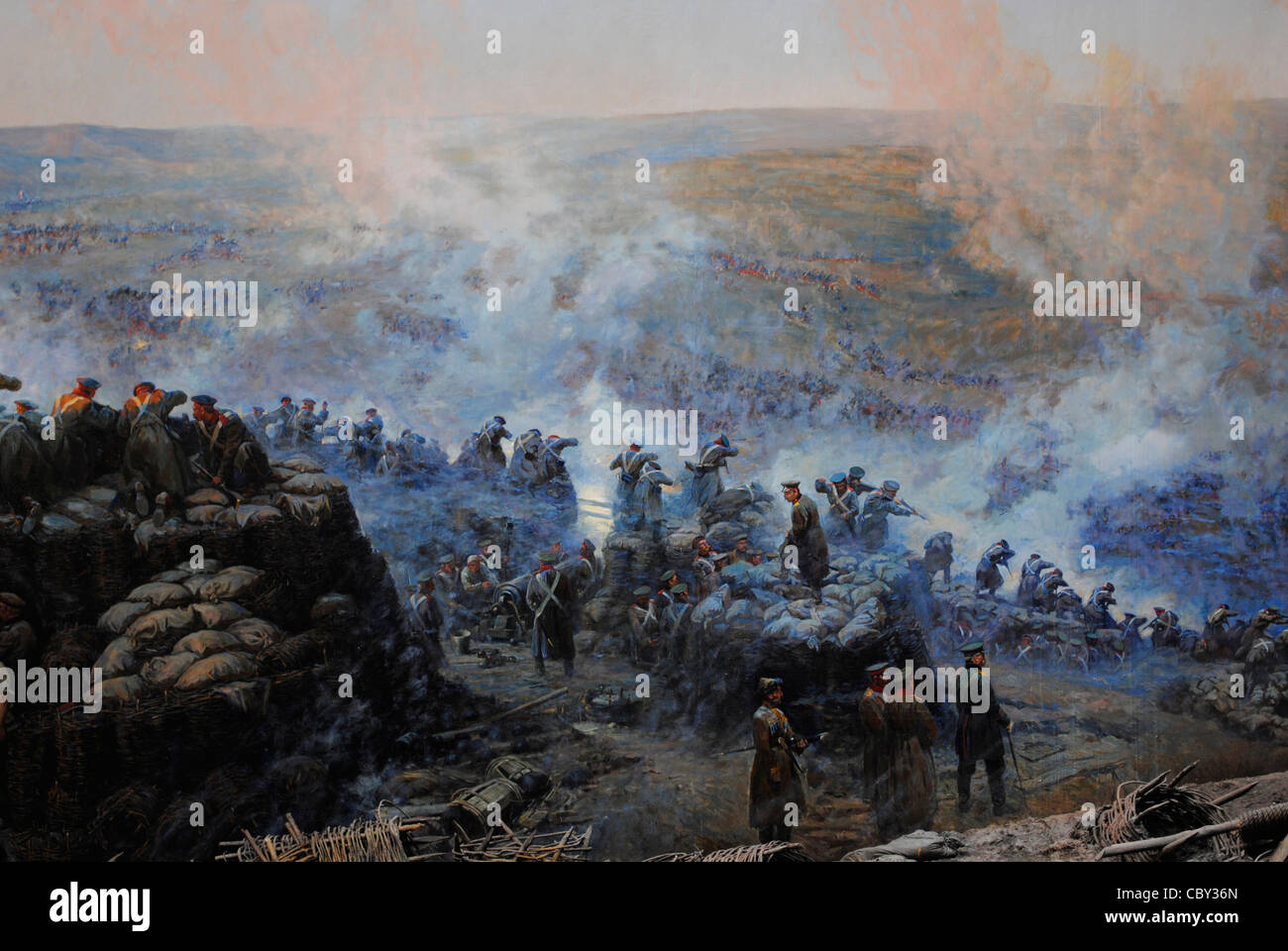 Krimkrieg (1853-1856). Belagerung von Sewastopol 1854-1855, von Franz Alexejewitsch Roubaud ...