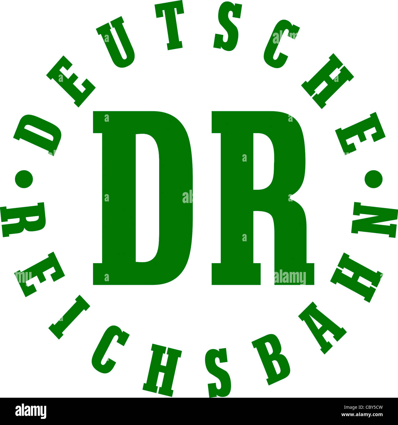 Logo der Deutschen Bundesbahn Reichsbahn der DDR Stockfotografie - Alamy