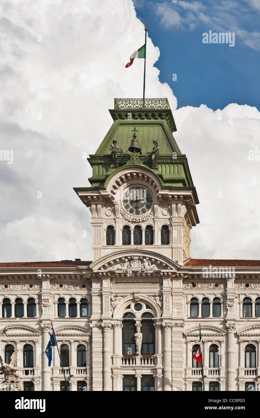 Rathaus, Palazzo del Muniucipio, Triest, Friaul-Julisch Venetien ...