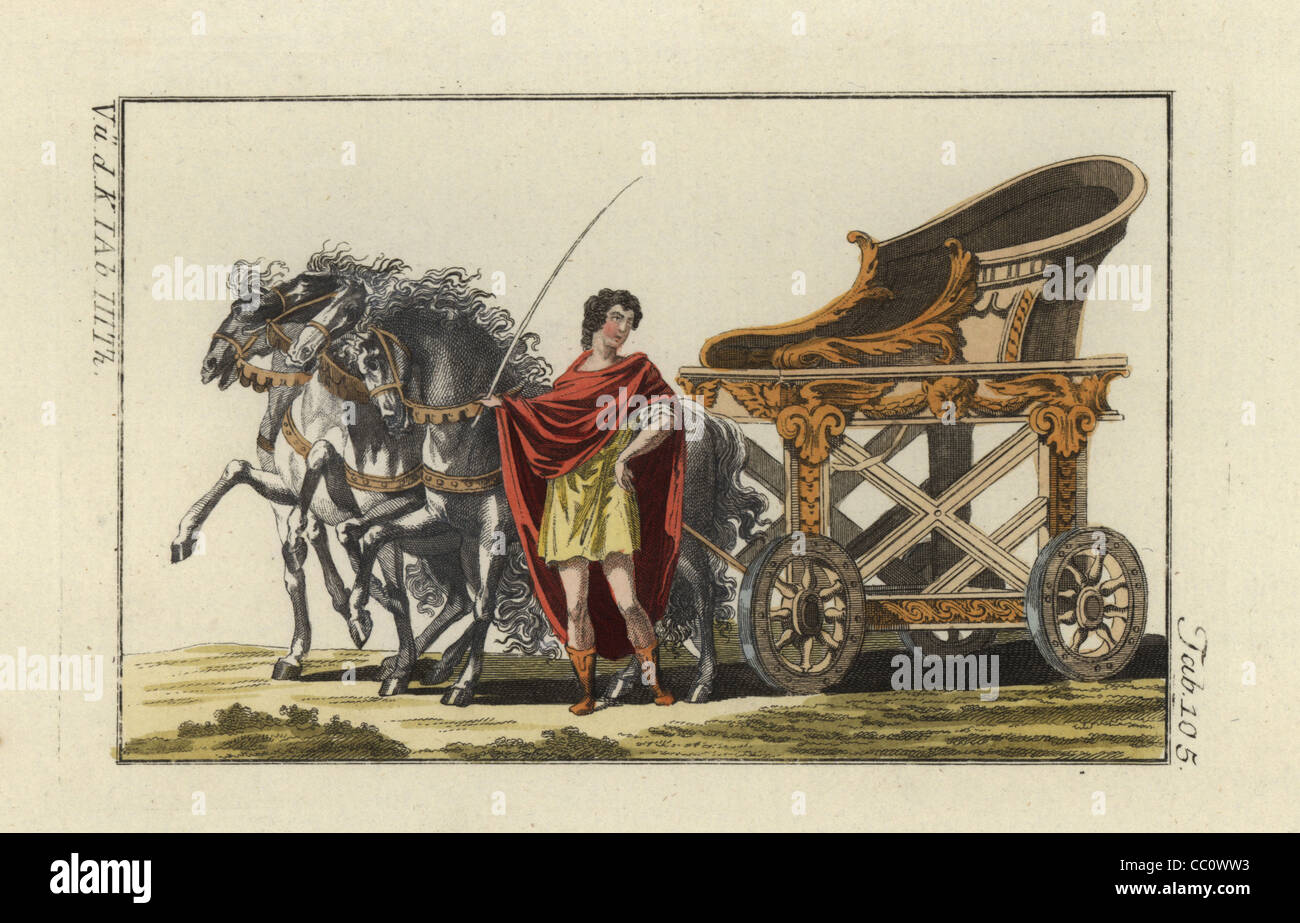 Grecian or roman horse chariot -Fotos und -Bildmaterial in hoher ...