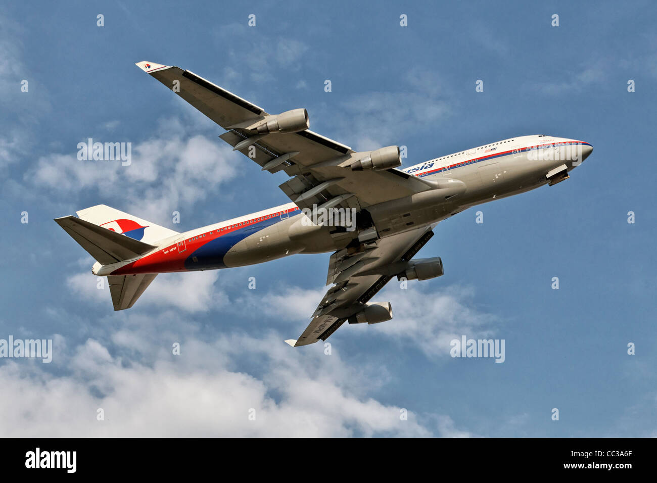 Boeing 747 Jumbo Jet von Malaysian Airlines Stockfotografie - Alamy