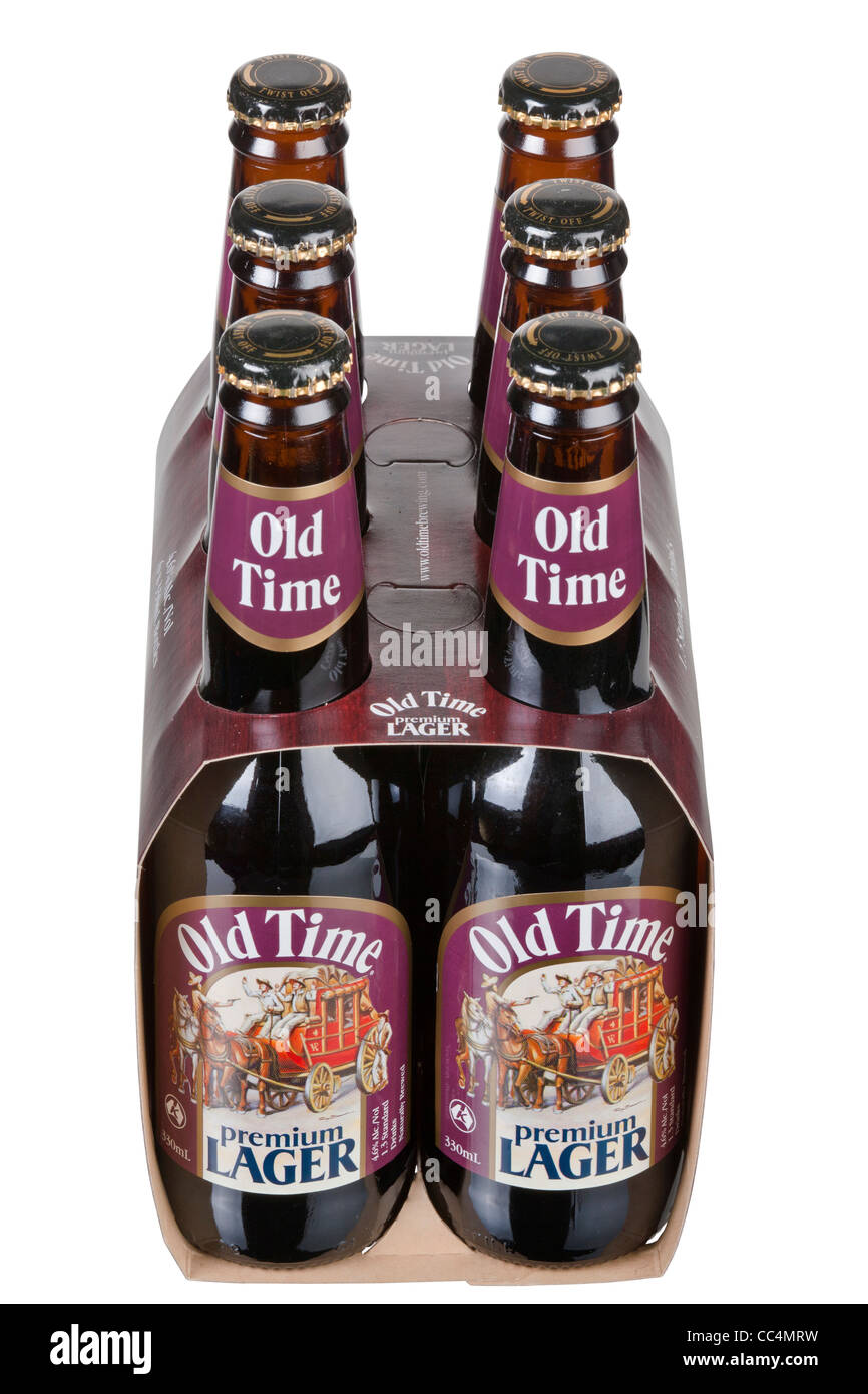 Six-Pack box australischen Brauerei Bier alte Zeit größere isoliert vor ...