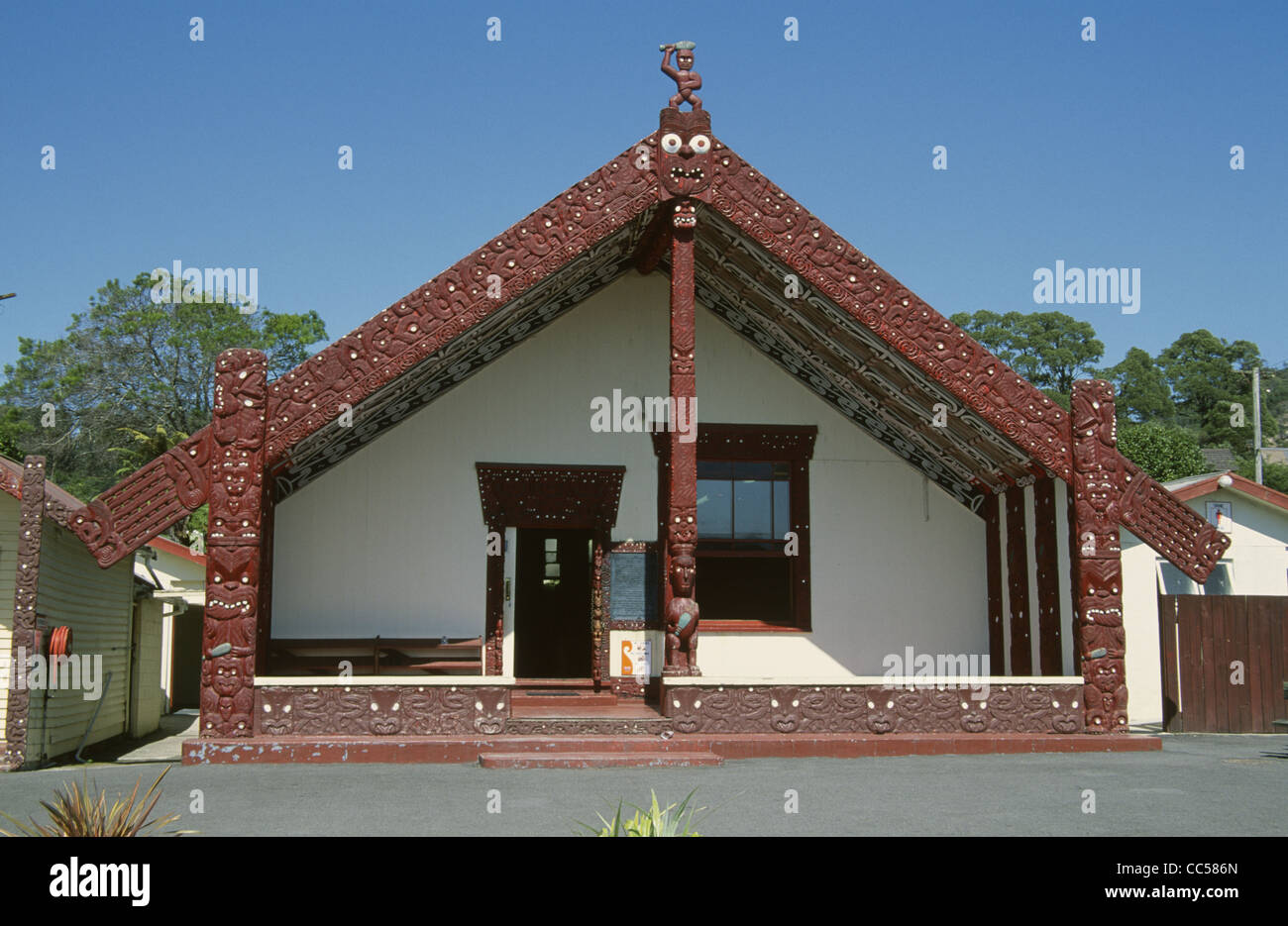 Wahiao maori versammlungshaus -Fotos und -Bildmaterial in hoher ...