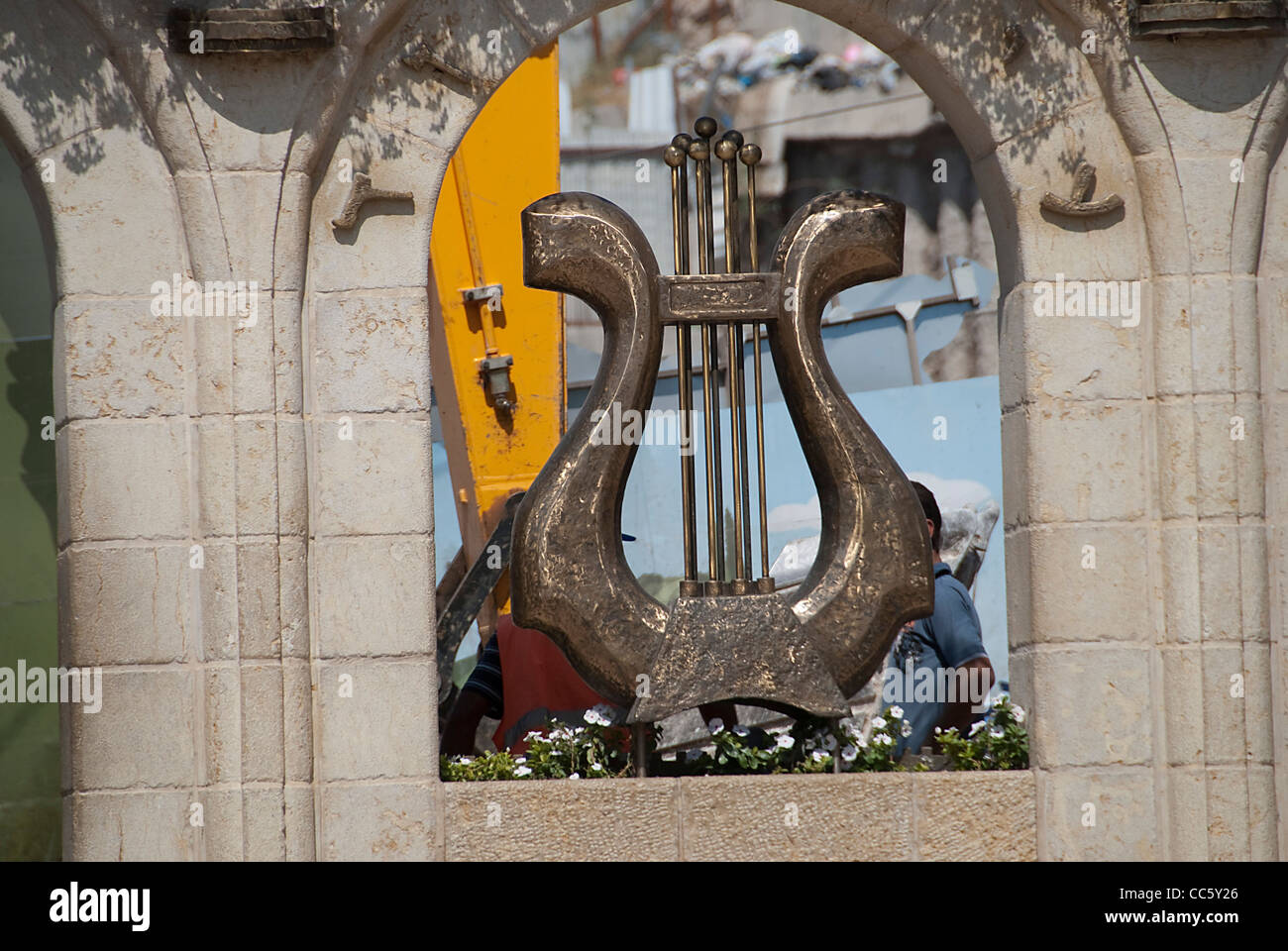 Israel, Jerusalem, König Davids Harfe Stockfotografie - Alamy