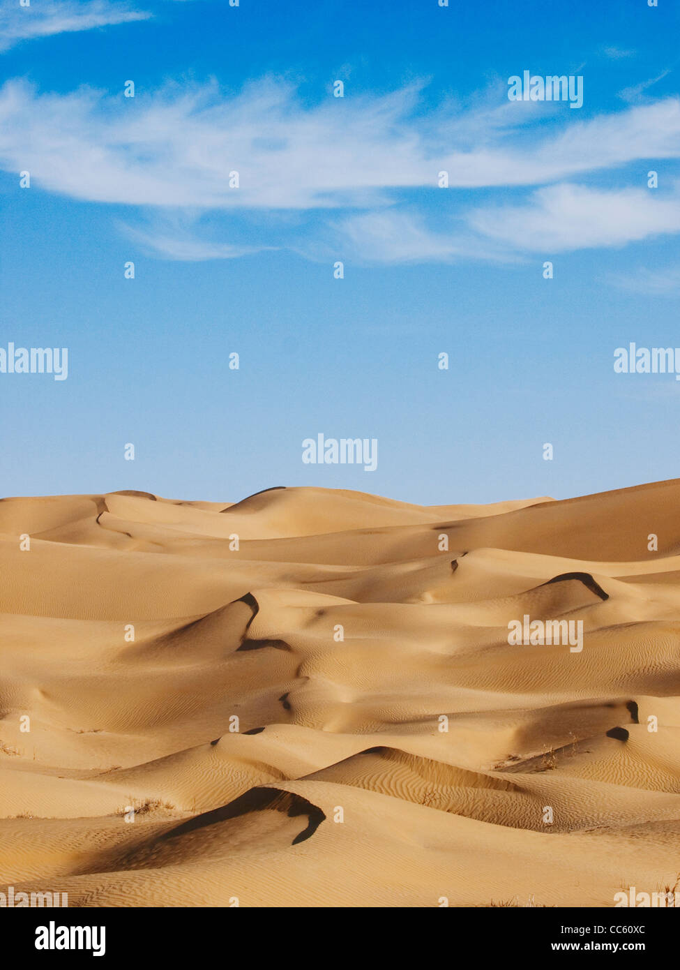 Taklamakan-Wüste, Xinjiang Uyghur autonome Region, China ...