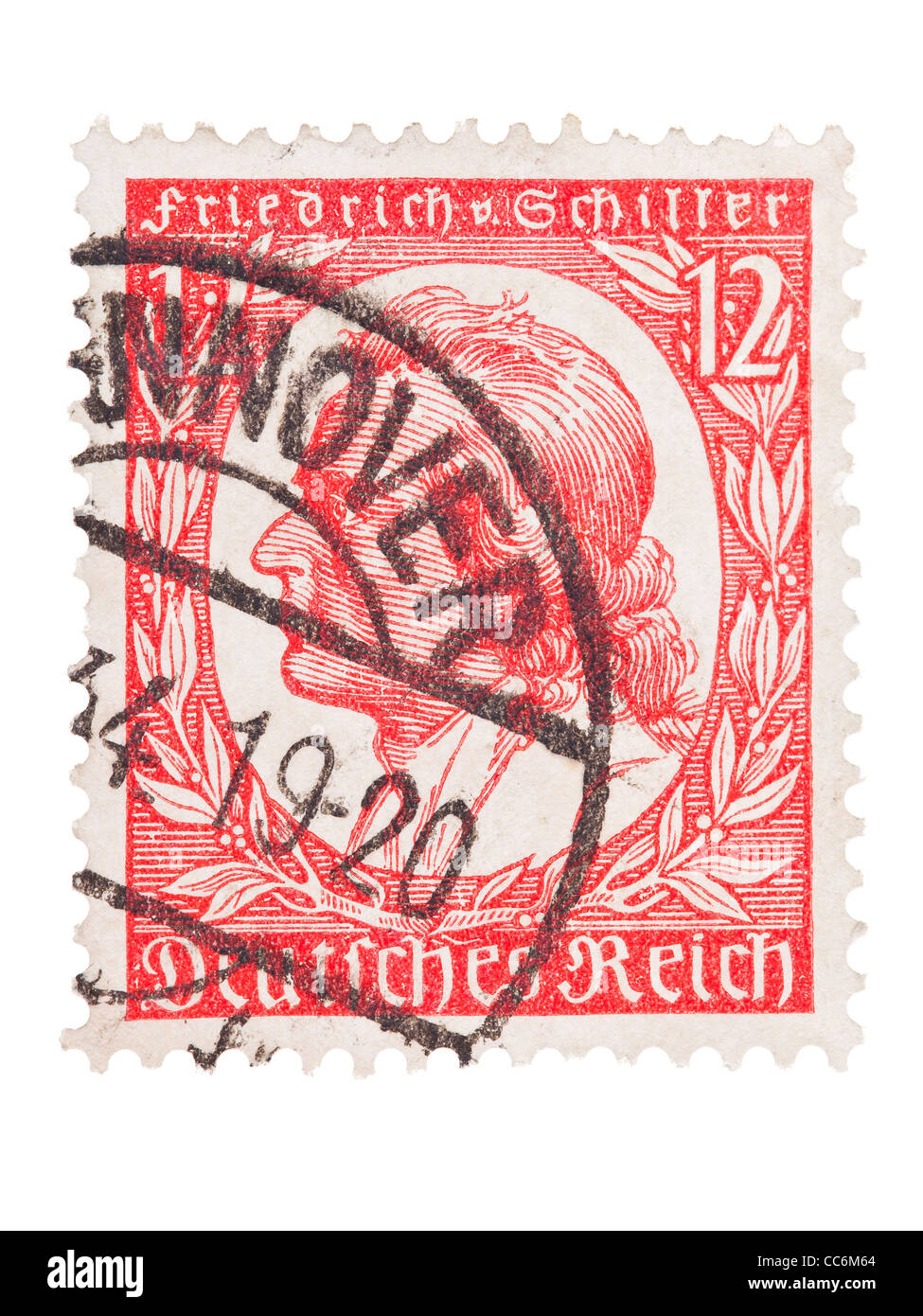 12 pfennig briefmarke -Fotos und -Bildmaterial in hoher Auflösung – Alamy