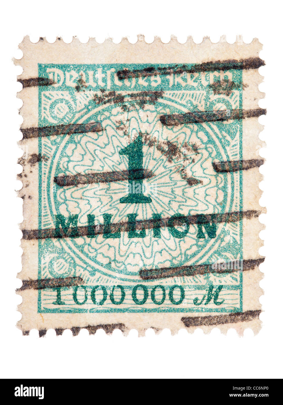 Briefmarke Deutsches Reich 1 Million Wert