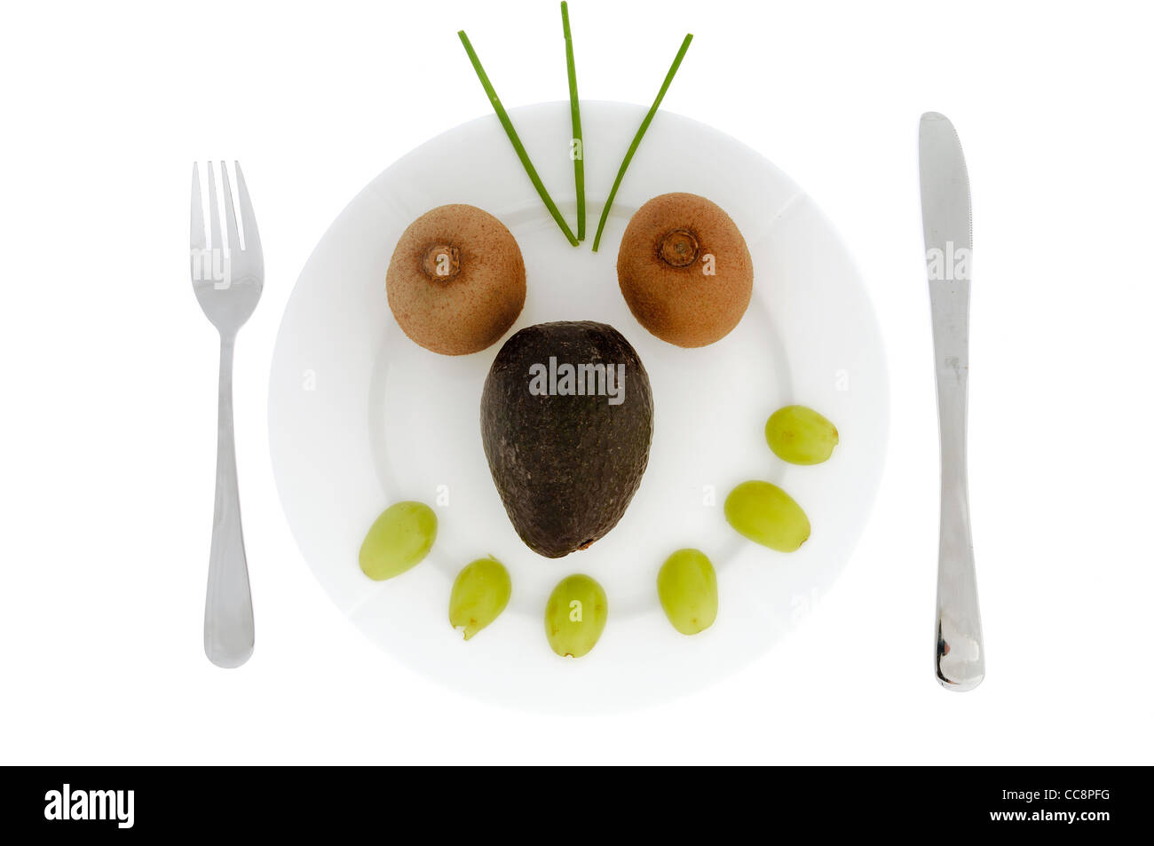 Gesicht von verschiedenen Arten von Obst aus Stockfotografie - Alamy