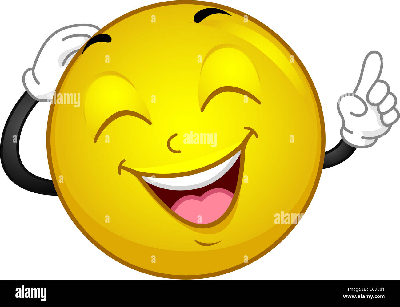 Abbildung eines lacht Smiley Stockfotografie - Alamy