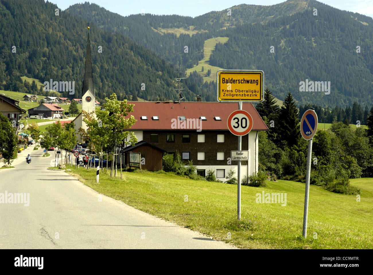 Berg Dorf Balderschwang in der Nähe von Sonthofen im Allgäu ...