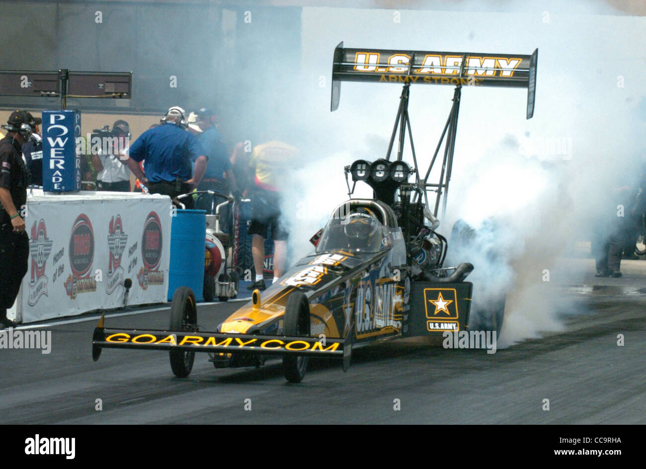 US Army Top Fuel Dragster Stockfotografie - Alamy