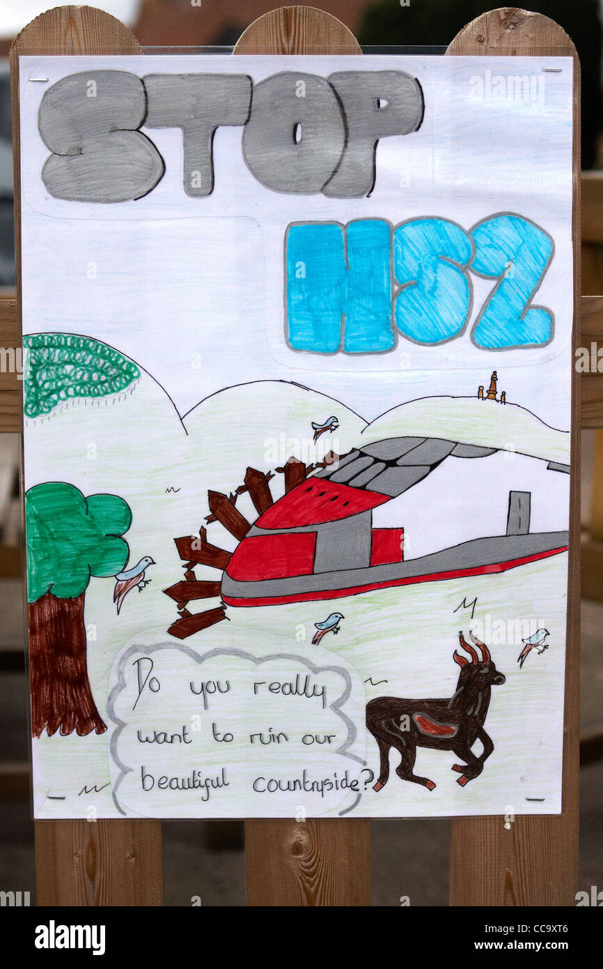 Stop hs2 kinder poster wendover -Fotos und -Bildmaterial in hoher ...