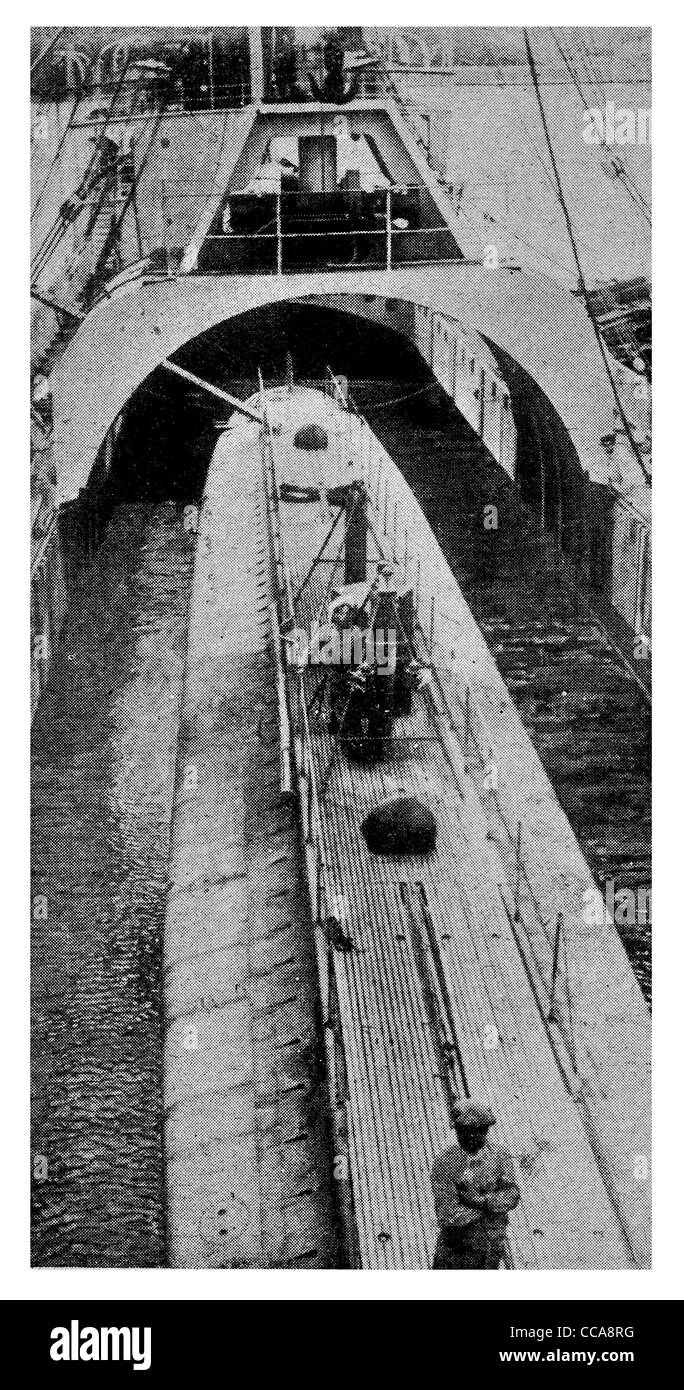 Französische u-Boot-Träger U Boot Navy Marine Matrose Schiff ...