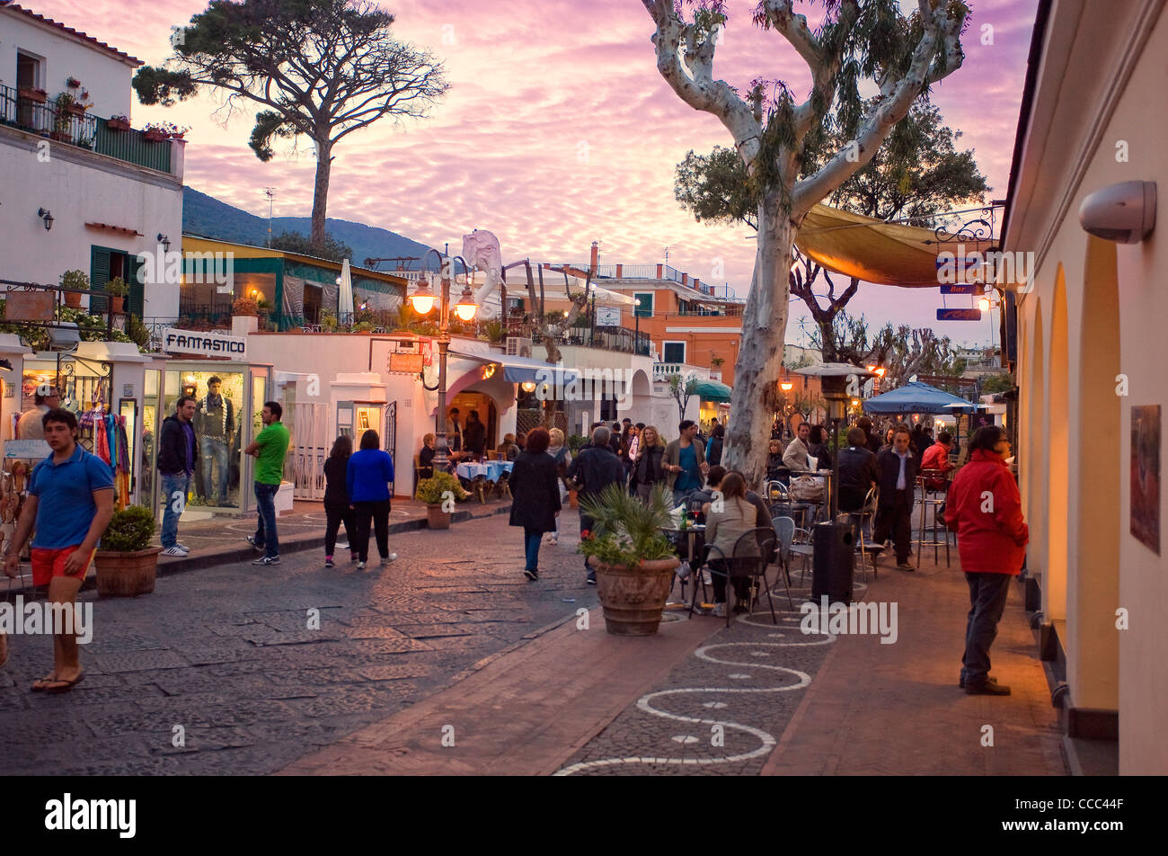 Via Roma, auf der Insel Ischia, Neapel, Kampanien, Italien, Europa ...
