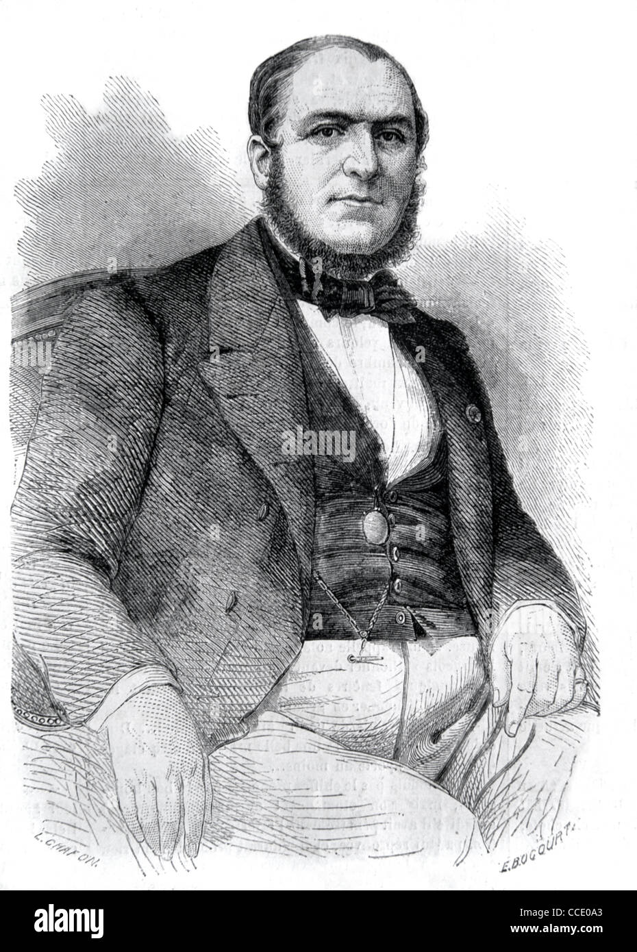 Porträt von Baron Georges-Eugène Haussmann (1809-91) Französischer ...