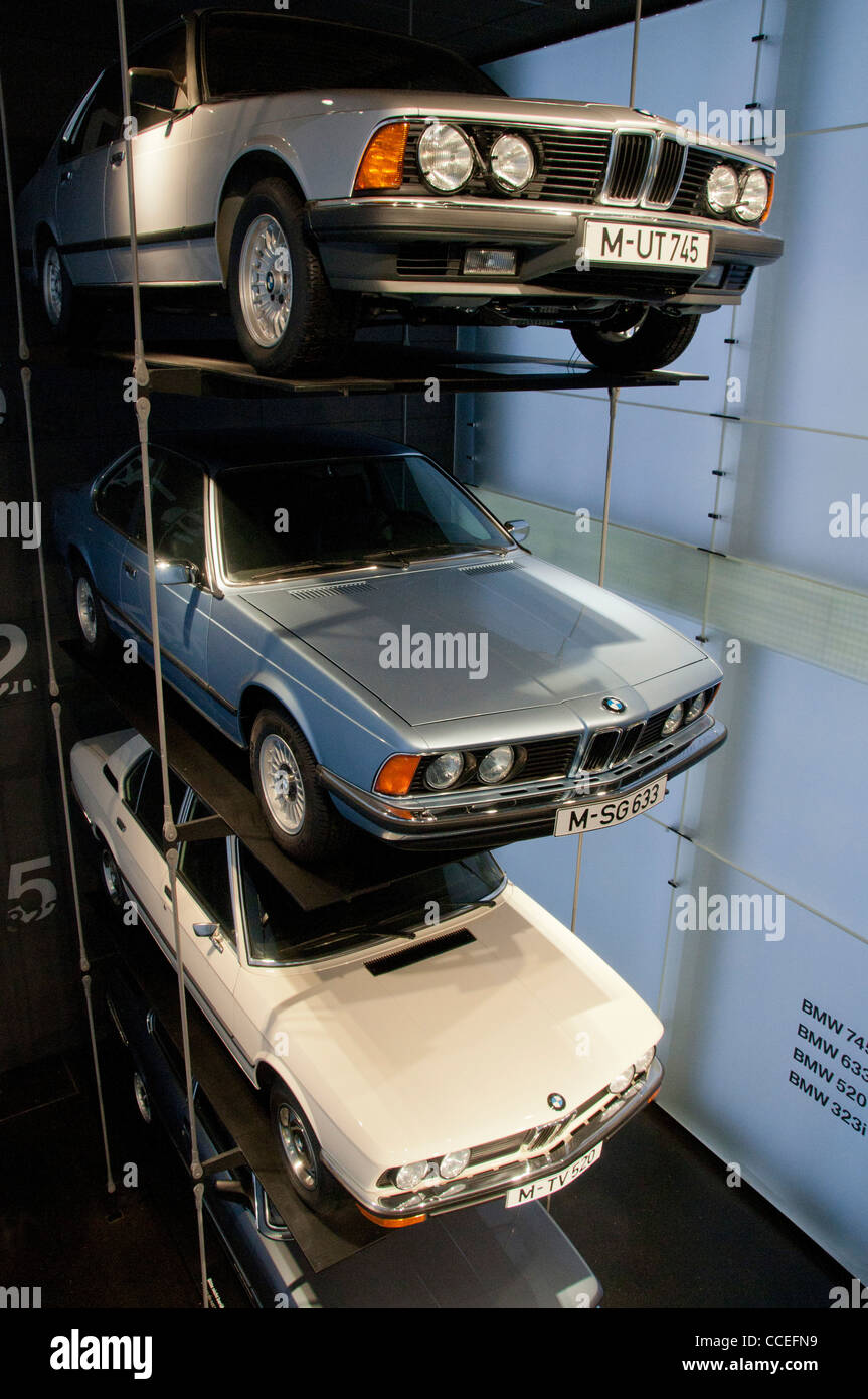 BMW Oldtimer auf dem Display in das BMW Museum in München ...