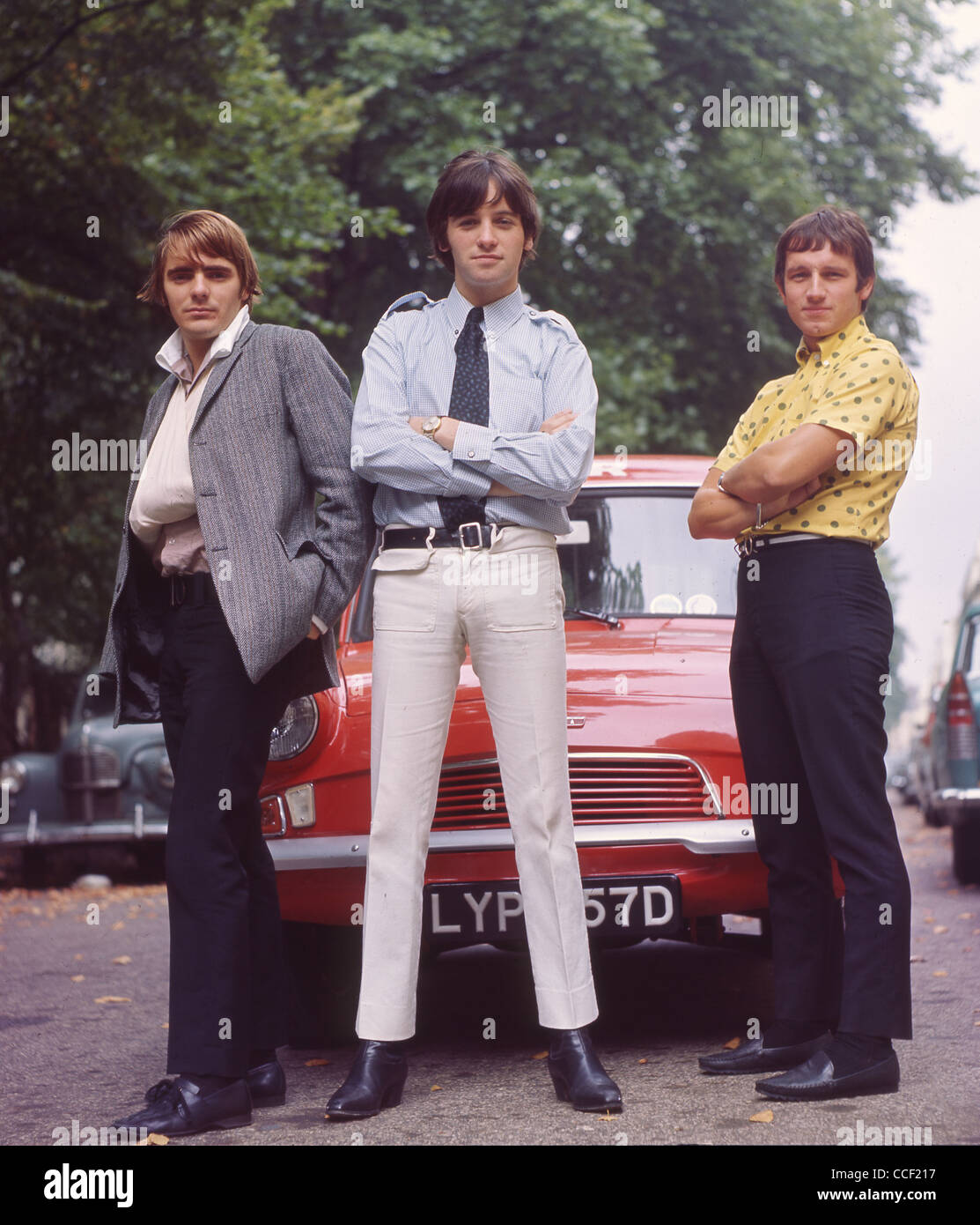 MINDBENDERS UK-pop-Gruppe im Jahr 1966 von links: Bob Lang, Eric ...