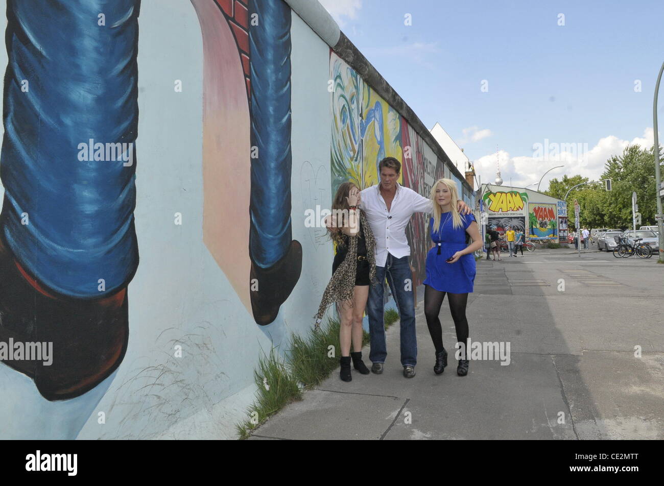 David Hasselhoff und seine Töchter Hayley Amber und Taylor Ann von ...