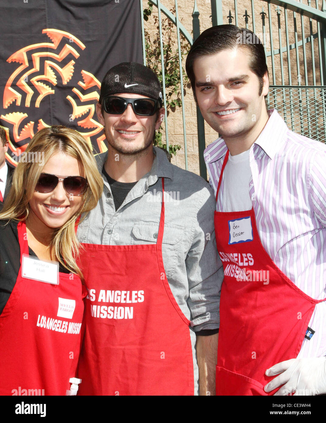 Jessica Hall, host-Gast und Ben Decker Anne und Kirk Douglas Center ein ...